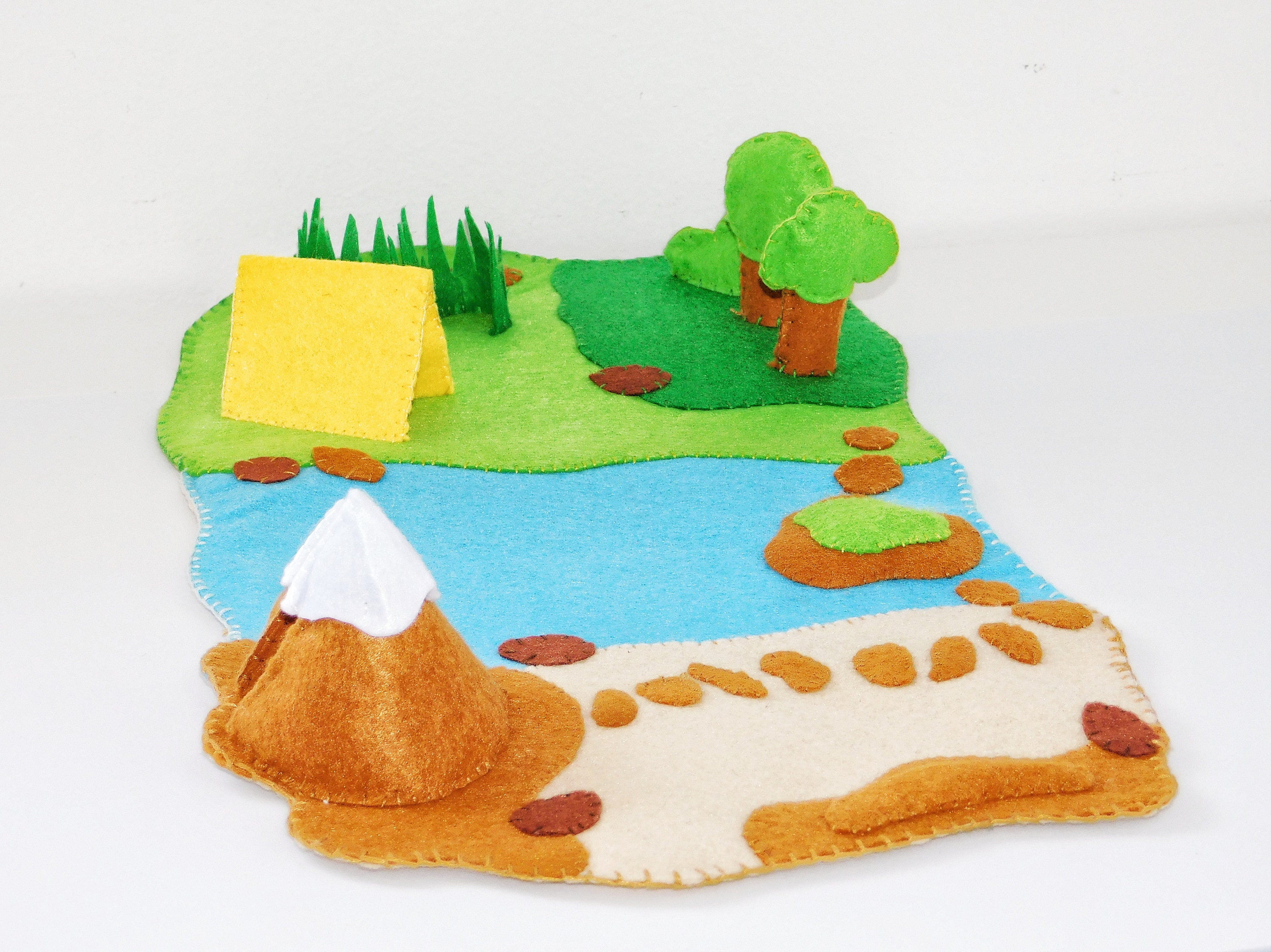 Felt adventure Land Play Mat Mini World - Etsy
