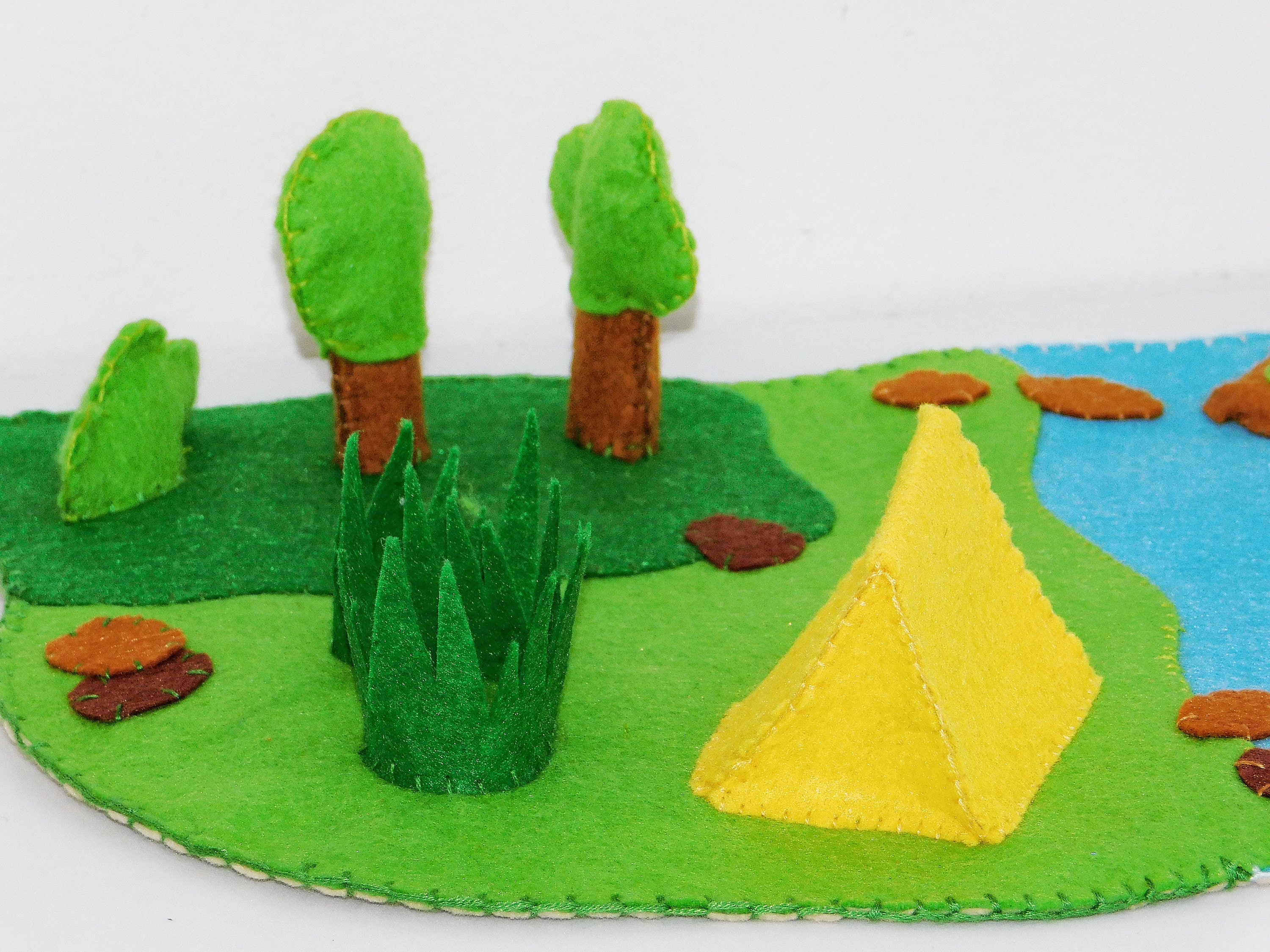 Felt adventure Land Play Mat Mini World - Etsy