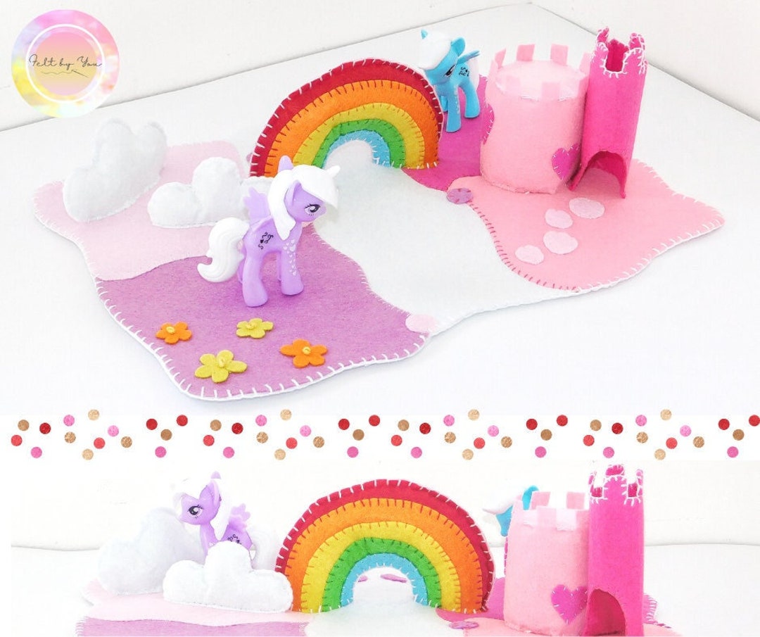 Magical Felt Play Mat for Fairies and Ponies – Handmade Small World Toy ...