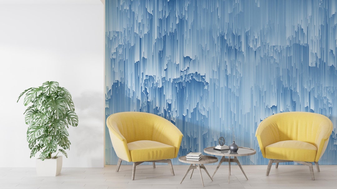 Abstract Waterfall Wallpaper Optic Ilusion Dynamic Waterfall Vinyl Peel ...