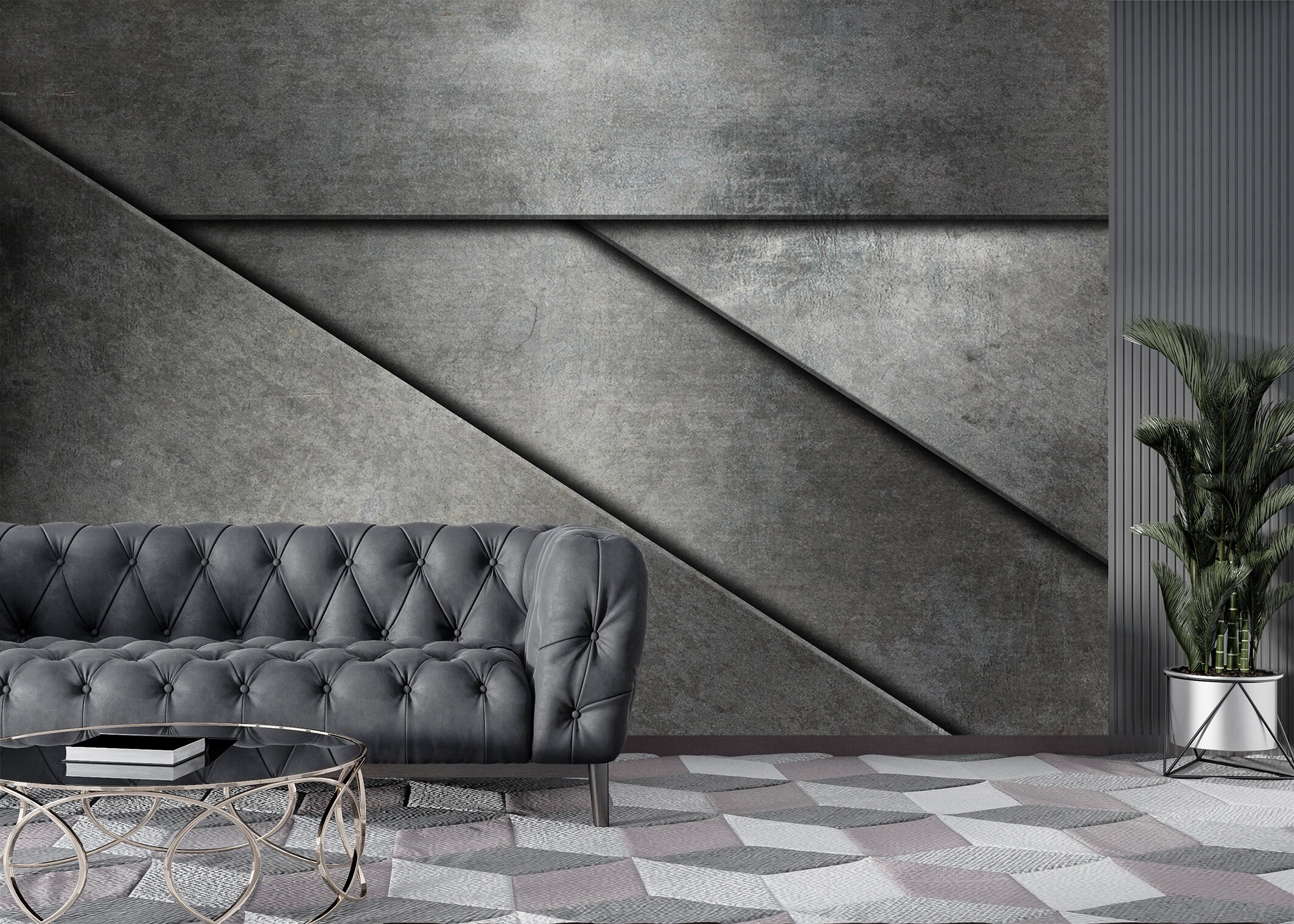 Metal Wall Mural Techno Wall Background Wallpaper Mural - Etsy