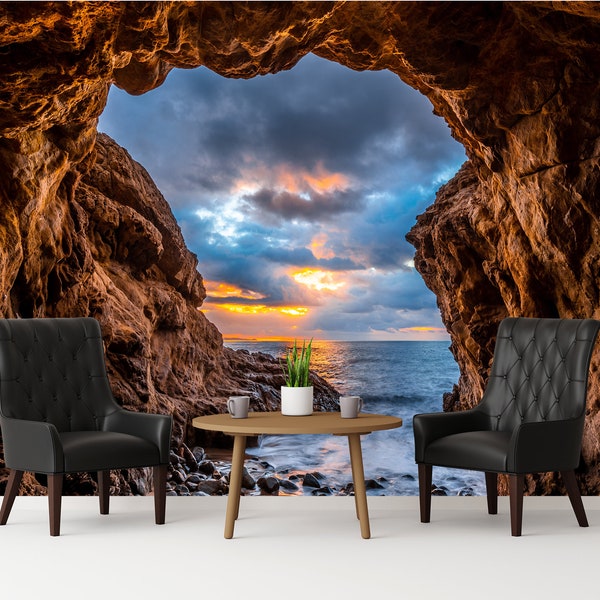 Cave Wallpaper - Etsy