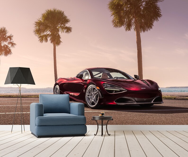 Mclaren Car Mural Wallpaper Peel and Stick Sport Car Racing - Etsy