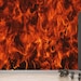 Flame Wall Mural Wall Decor Abstract Flame Wall Art Peel and Stick Fire ...