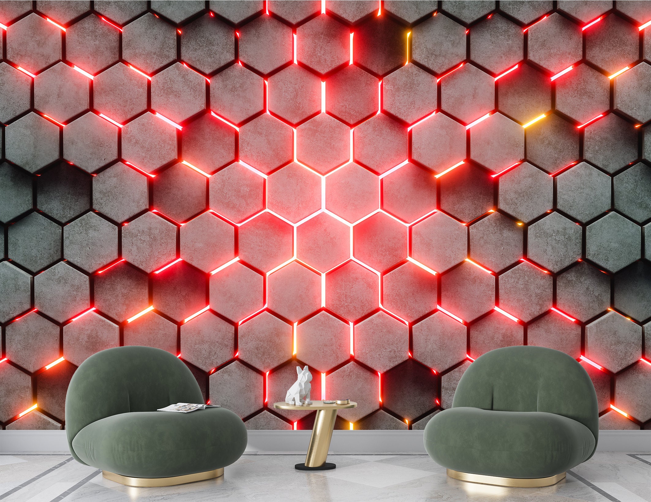 3d Hexagon Wallpaper