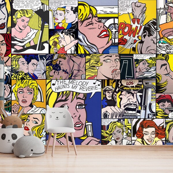 Wall Mural Pop Art - Etsy