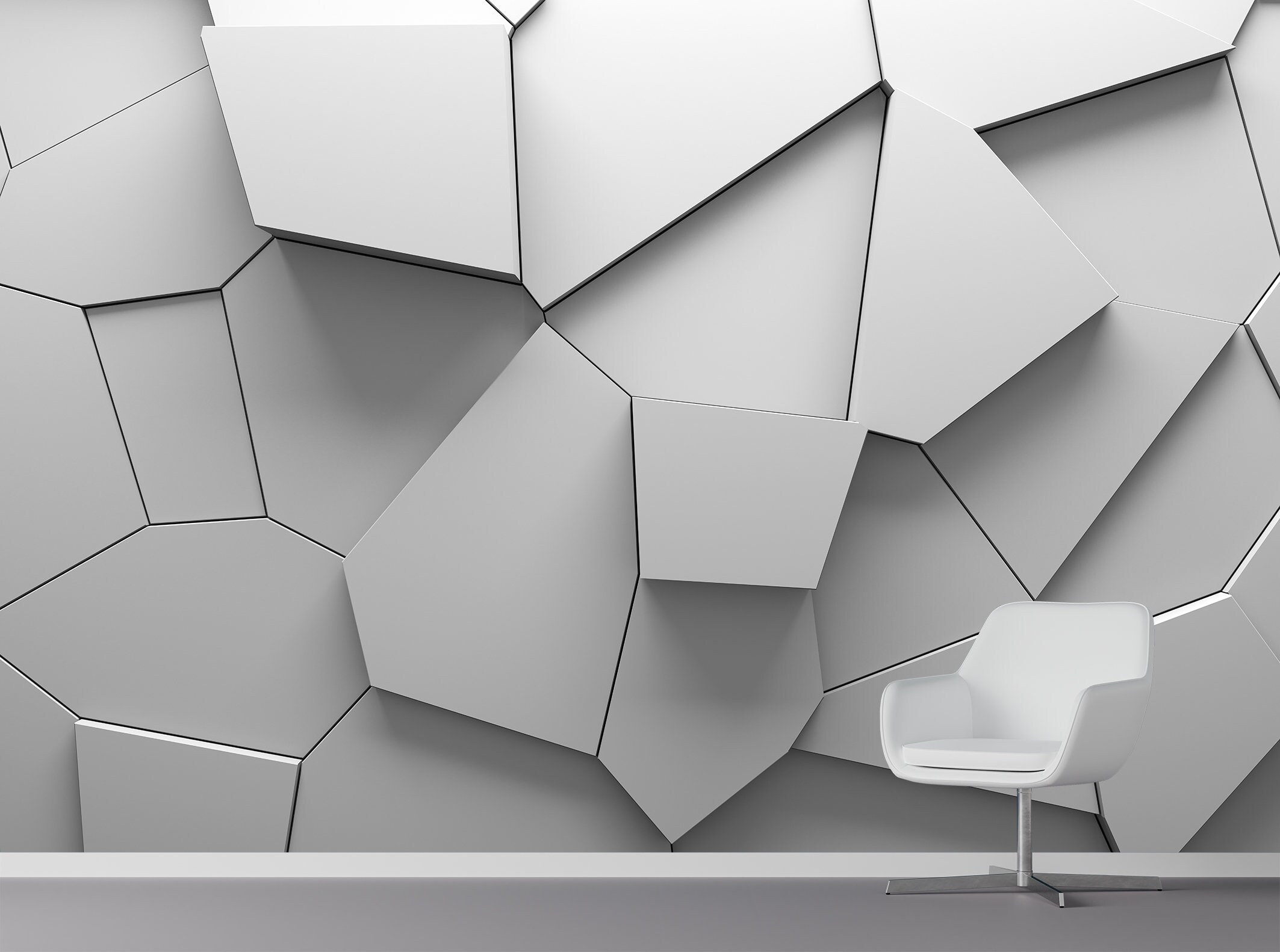 Geometric Abstract Wallpaper Gaming Wall Mural Textured Peel - Etsy