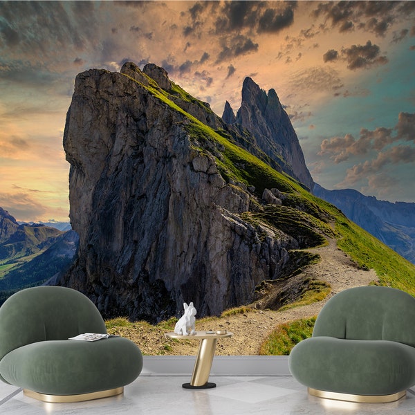 Mountain Wall Mural - Etsy