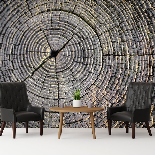 Logs Wallpaper - Etsy
