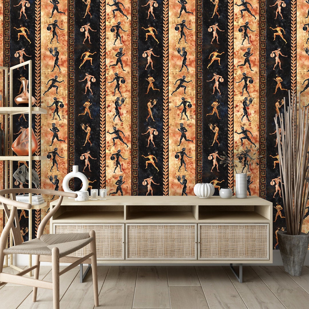 Ancient Greek Vinyl Wallpaper Greek Mythology Wall Mural - Etsy