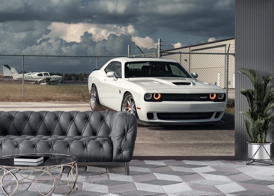 Dodge Challenger Sport Car Wallpaper Mural Peel and Stick Sport Car ...