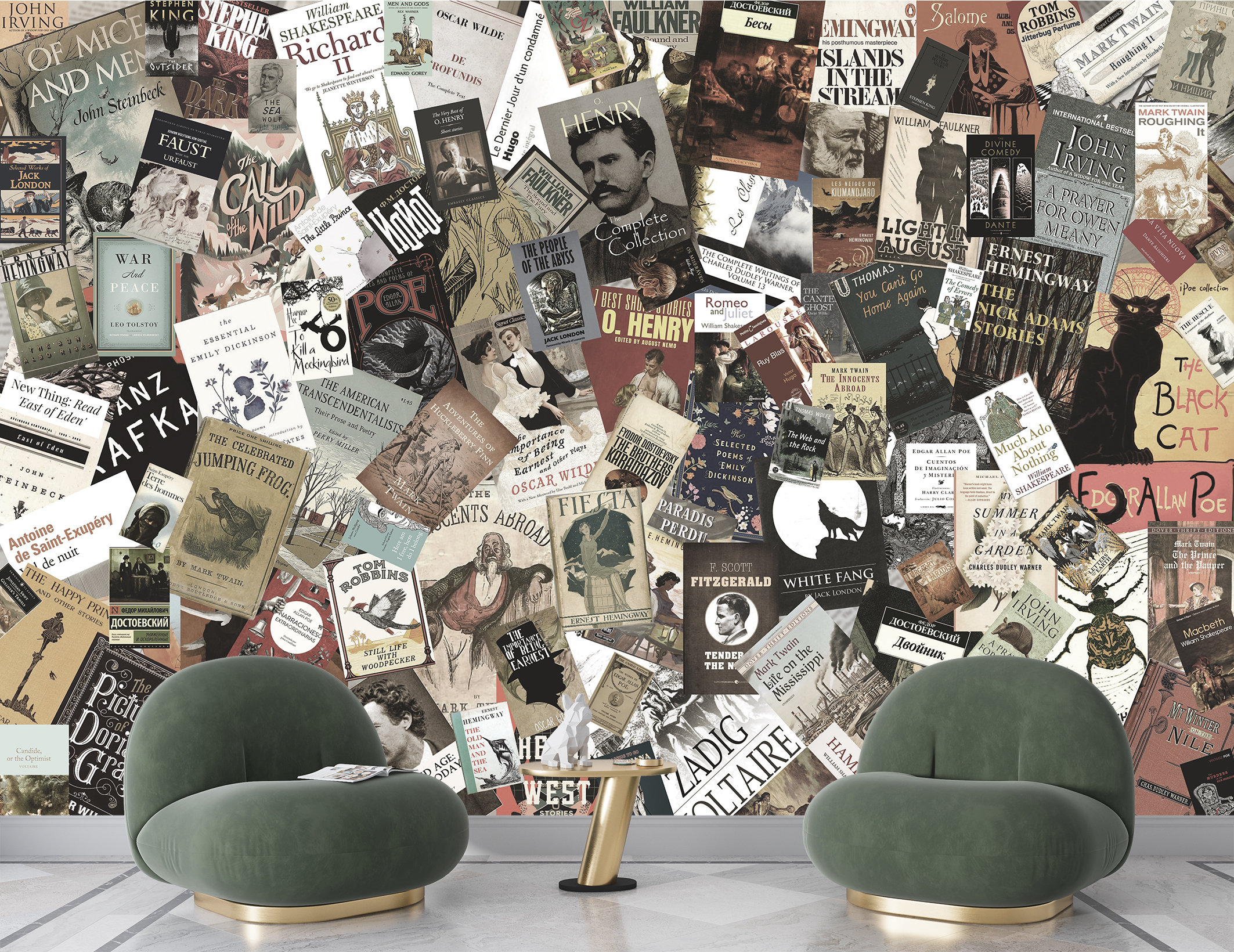 Collage of Books Wallpaper Old Books Cover Peel and Stick - Etsy