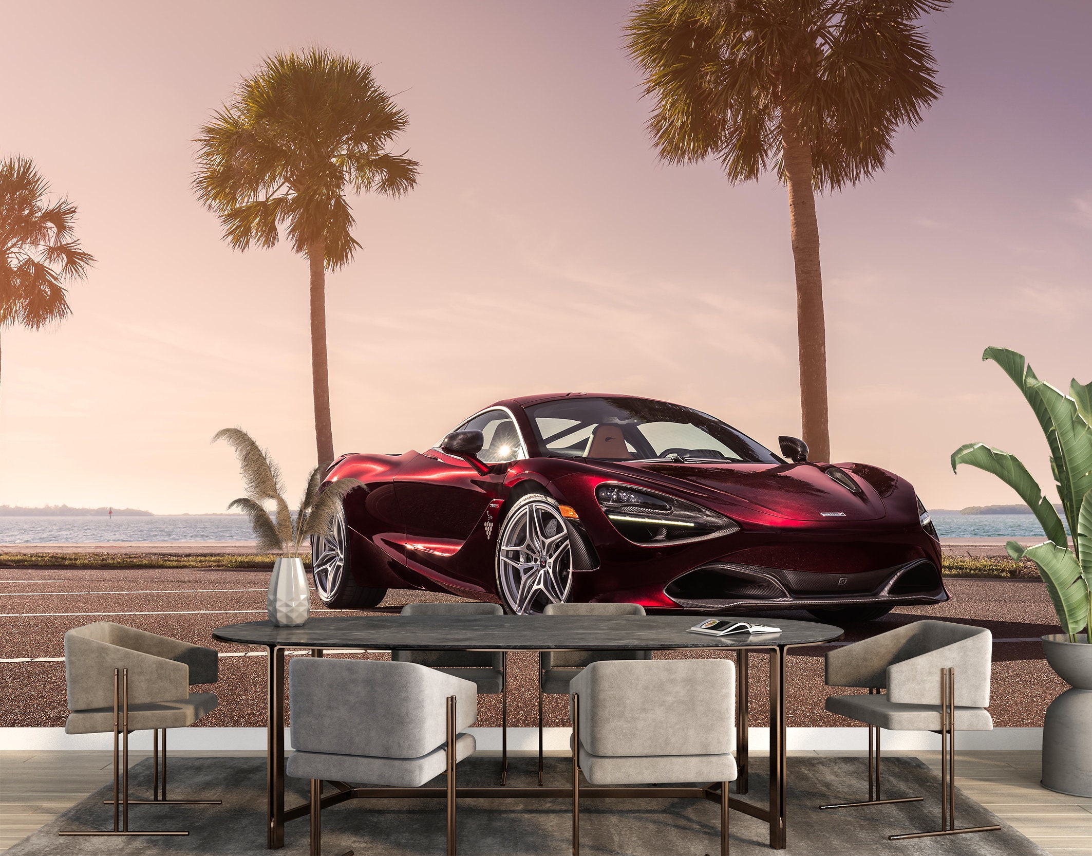 Mclaren Car Mural Wallpaper Peel and Stick Sport Car Racing - Etsy