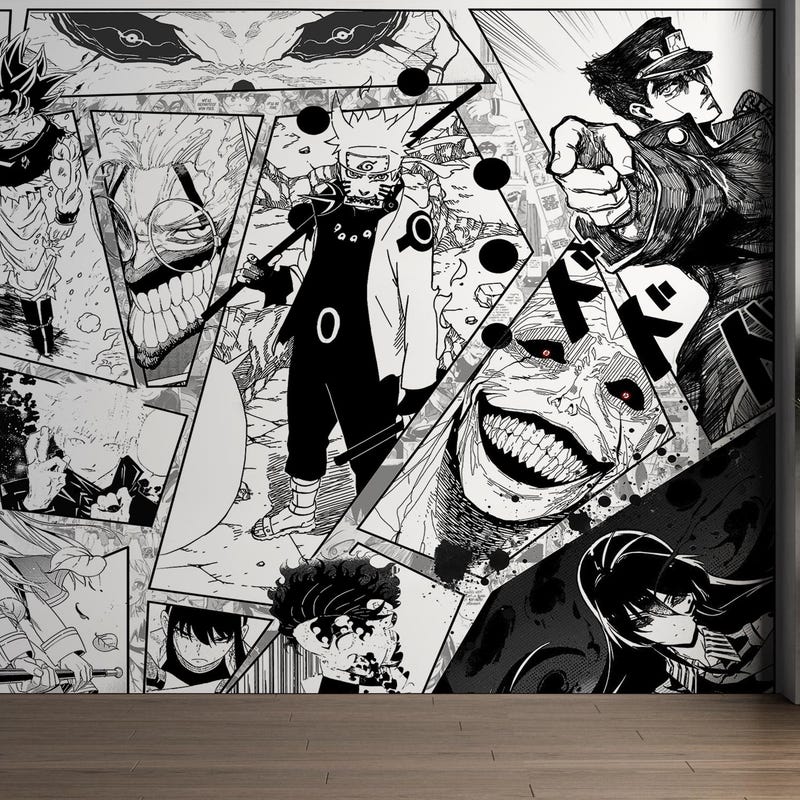 One Piece Mural Wallpaper - Etsy