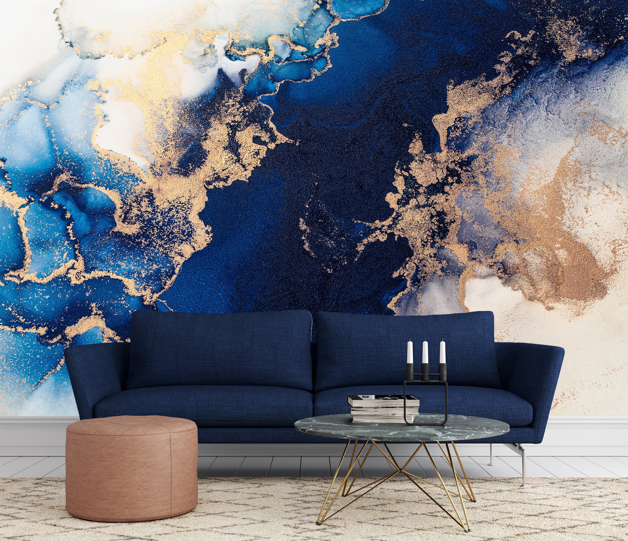 Marble Wallpaper Abstract Wall Mural Abstract Print Peel and - Etsy