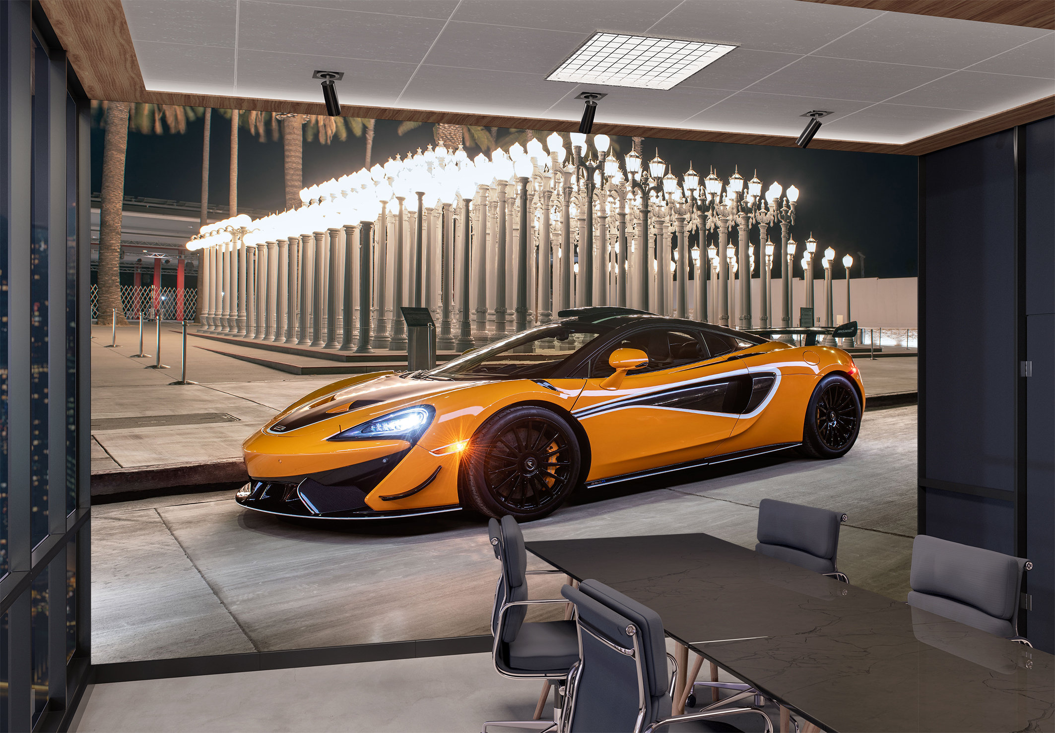 Mclaren Car Wallpaper Mural Peel and Stick Sport Car Racing Car Mural ...