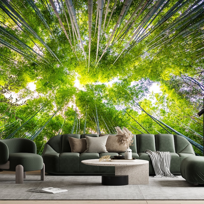Bamboo Wallpaper - Etsy