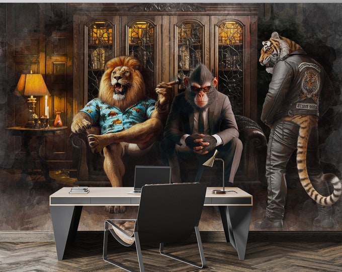 Bar Animals Wallpaper. Bull, Chimp, Lion, Deer, Eagle, Goat, Hamster ...