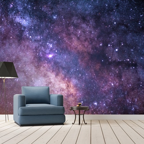 Star Clusters Galaxy Wallpaper Peel and Stick Space Wall Mural - Etsy