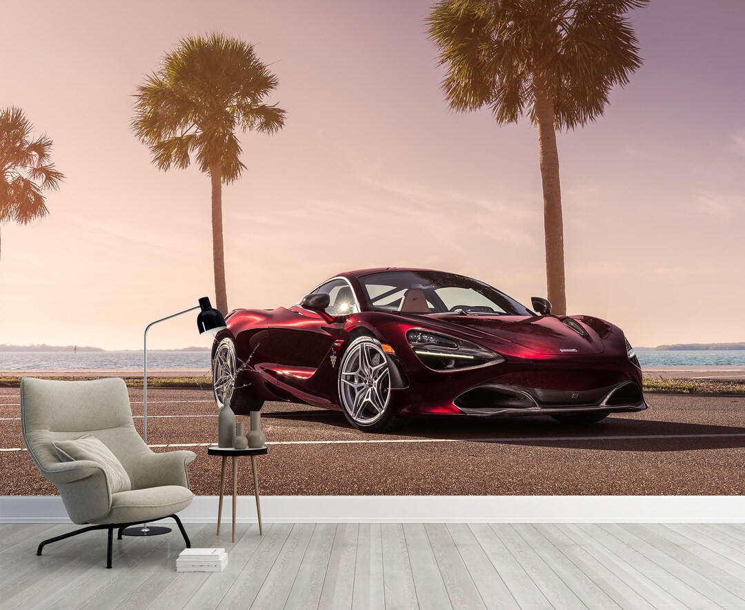 Mclaren Car Mural Wallpaper Peel and Stick Sport Car Racing - Etsy