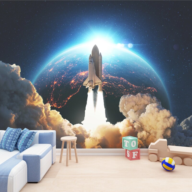 Space Wall Mural - Etsy