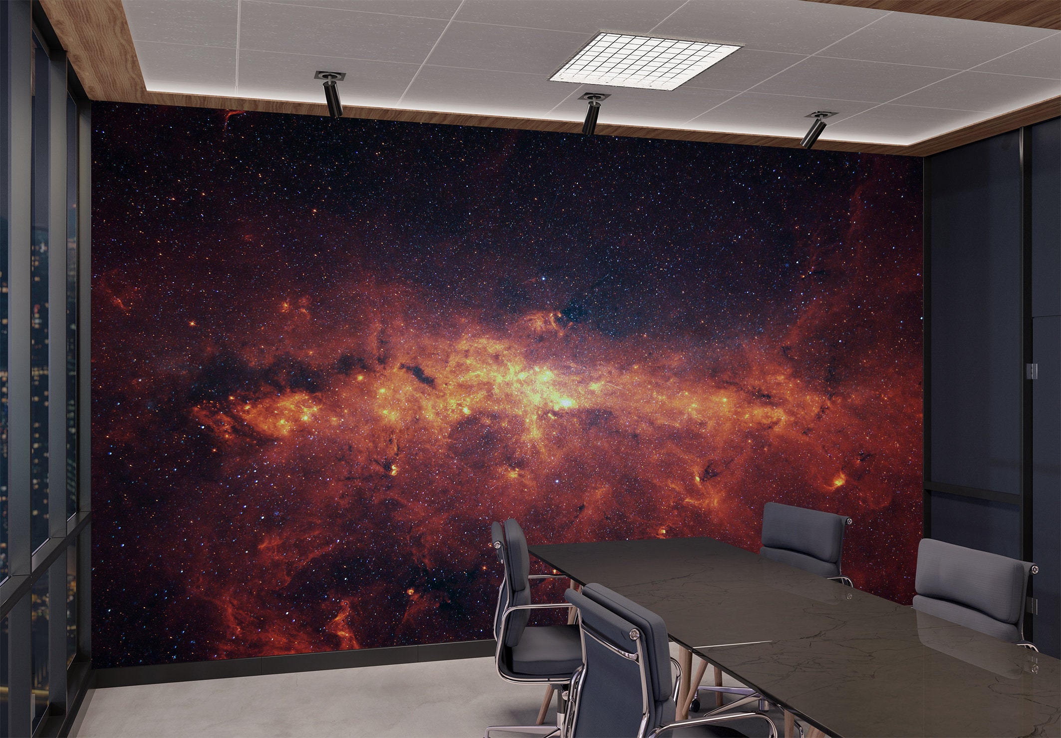 Stars in Space Wallpaper Galaxy Mural Print Peel and Stick Art - Etsy
