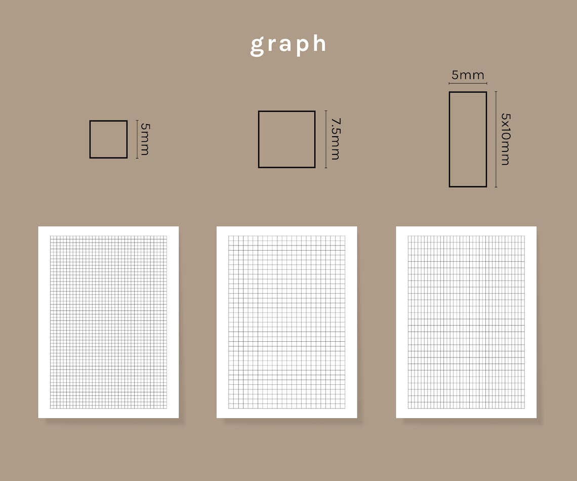 Printable Graph Paper Bundle, Graph Sheet, Digital Graph Paper, Graph ...
