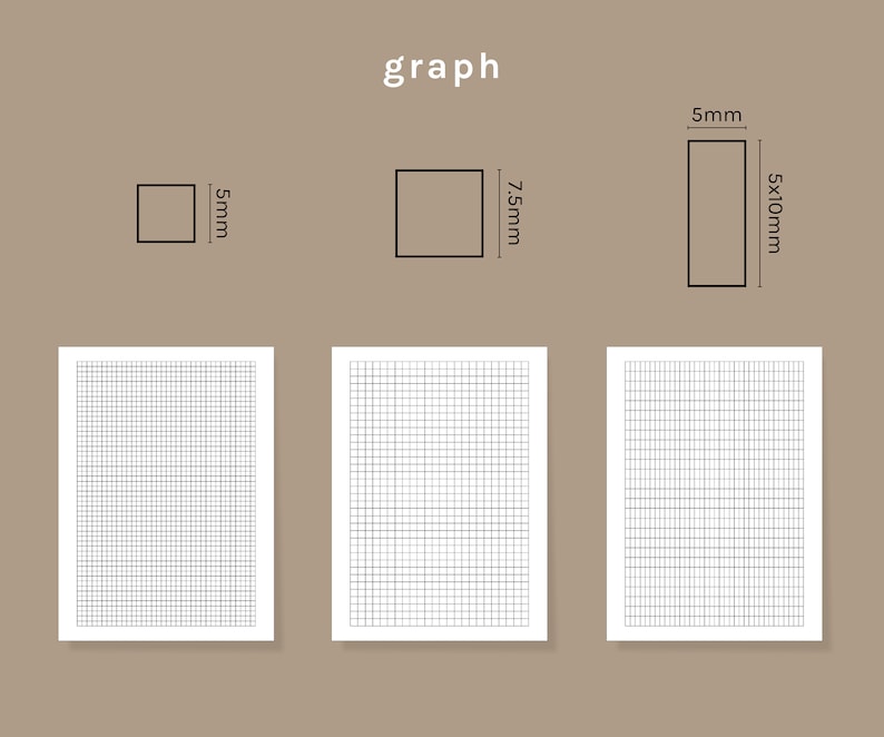 Printable Graph Paper Bundle, Graph Sheet, Digital Graph Paper, Graph ...