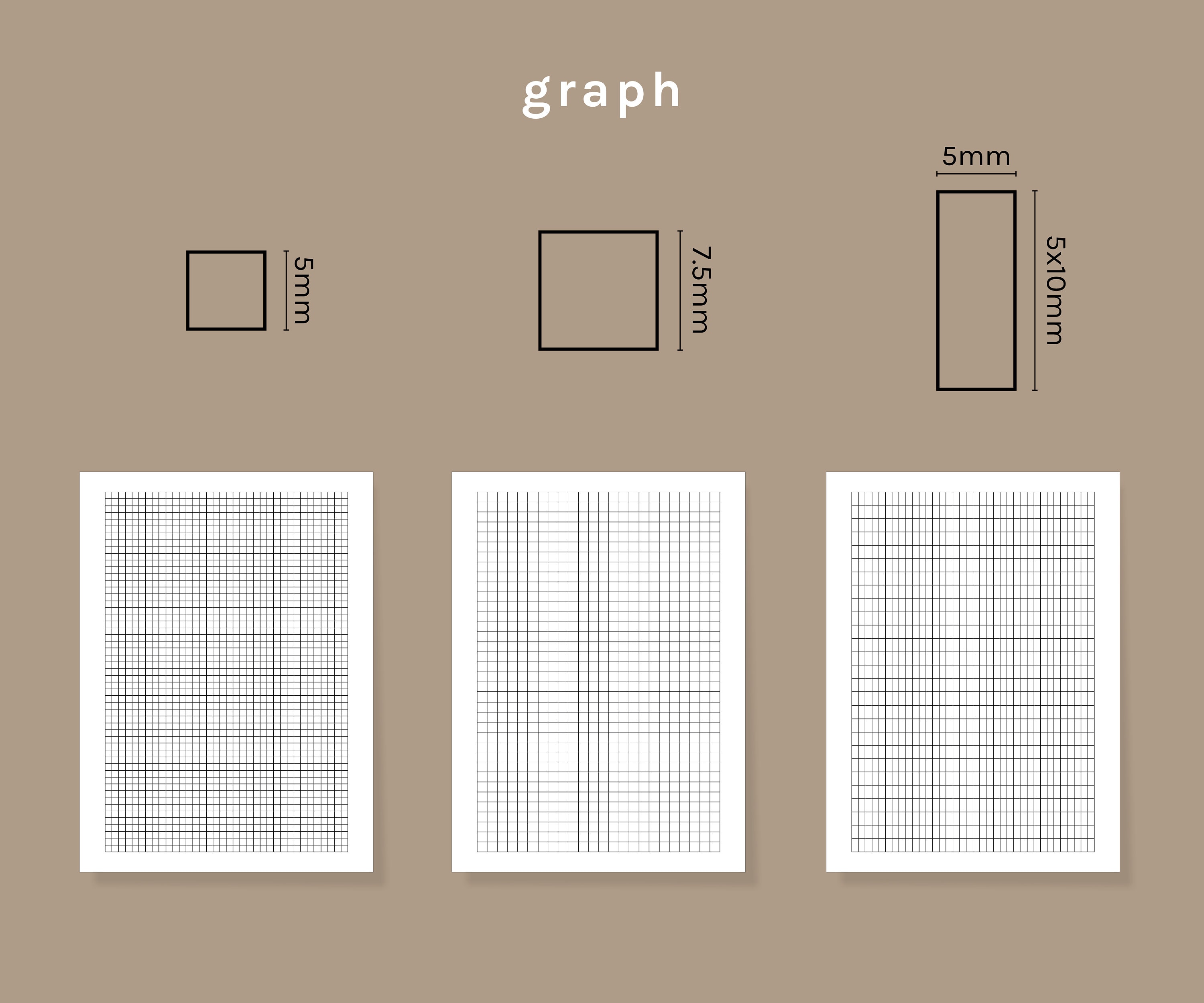 Printable Graph Paper Bundle, Graph Sheet, Digital Graph Paper, Graph ...