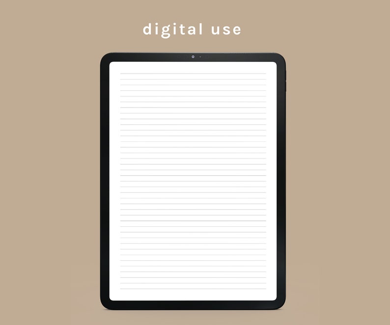 Printable Lined Paper Lined Sheet Digital Paper Journal Etsy