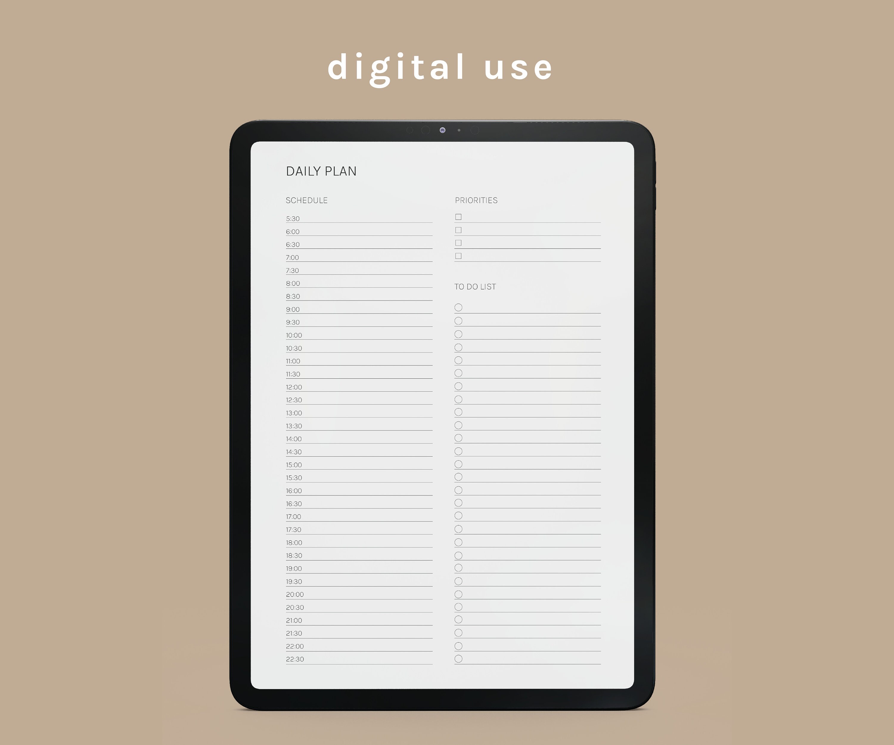 Daily Half-hour Printable Planner, Half-hour Schedule, Daily to Do List ...
