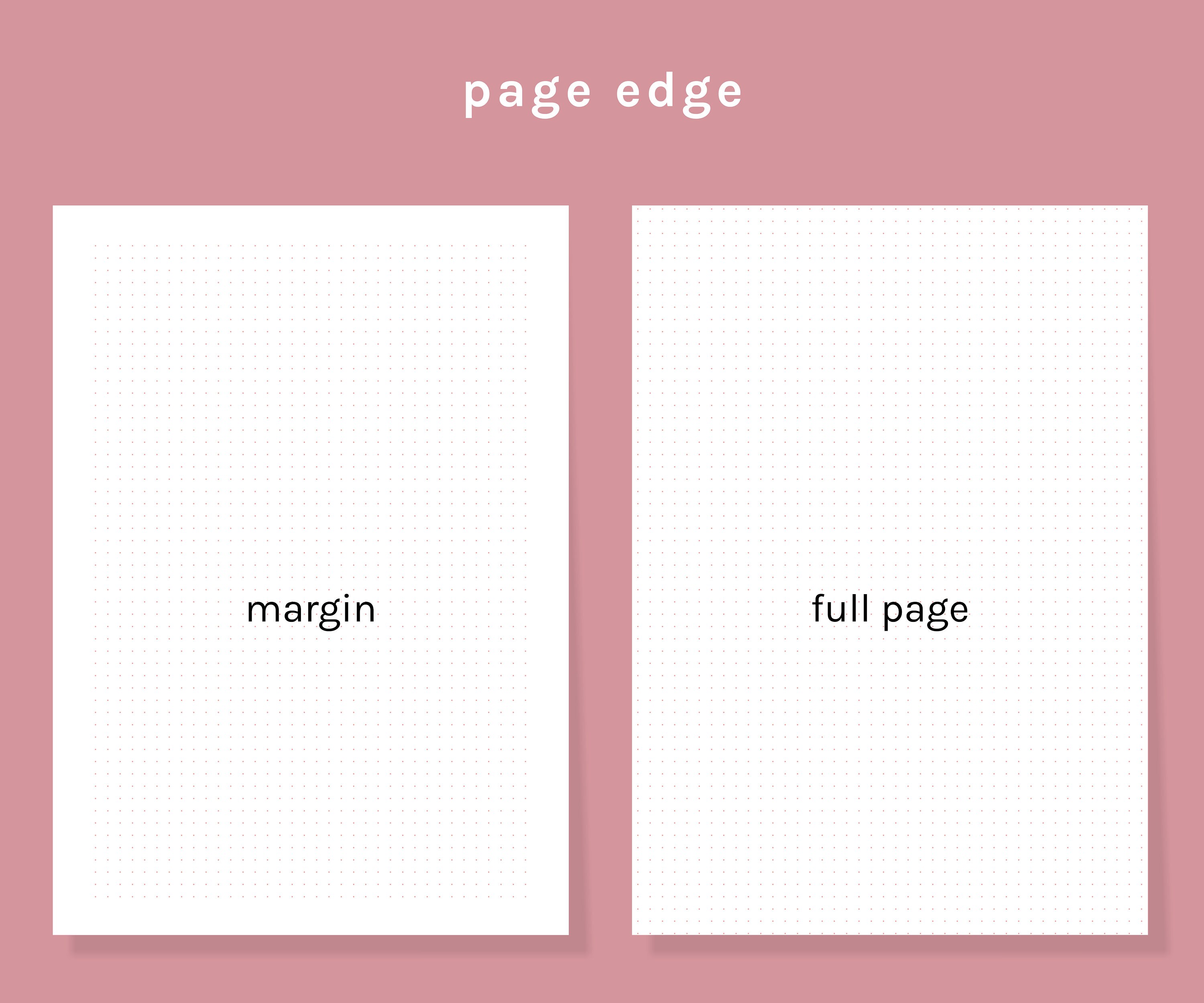 Printable Pink Dot Grid Paper, Dot Sheet Printable, Journal Template ...
