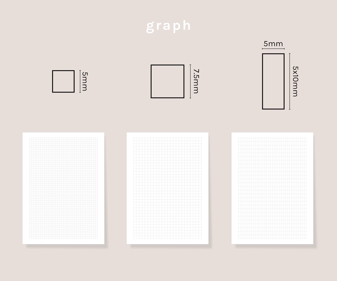 Printable Graph Paper Bundle Graph Sheet Digital Graph | Etsy