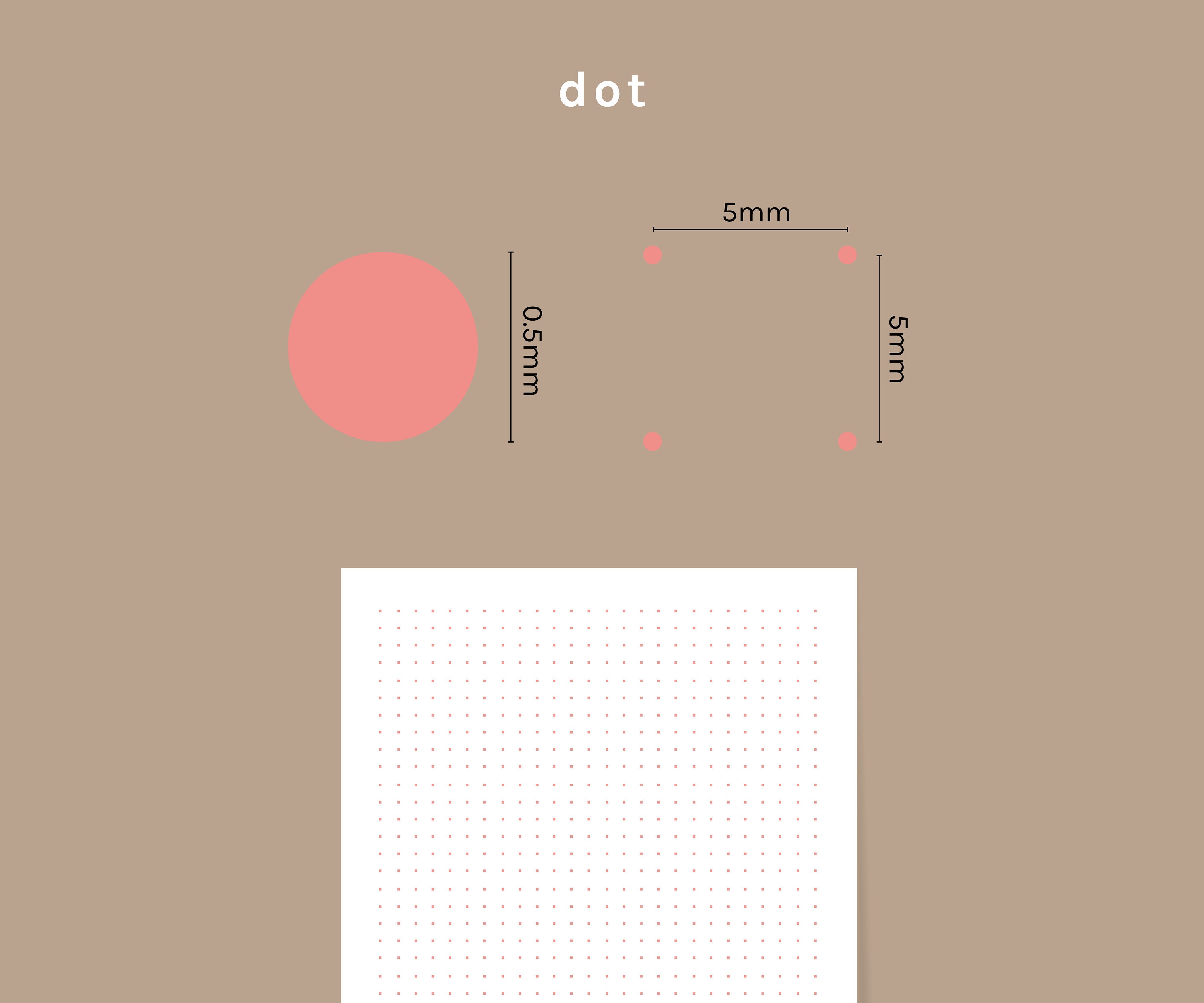 Printable Color Dot Grid Paper Dot Sheet Printable Journal - Etsy