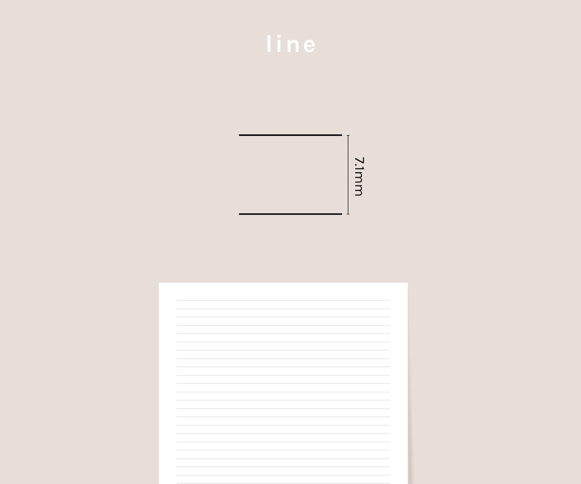 Printable Lined Paper Lined Sheet Digital Paper Journal | Etsy