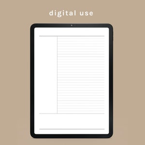 Printable Cornell Notes Paper Bundle, Lined, Graph, Dot Grid and Blank ...