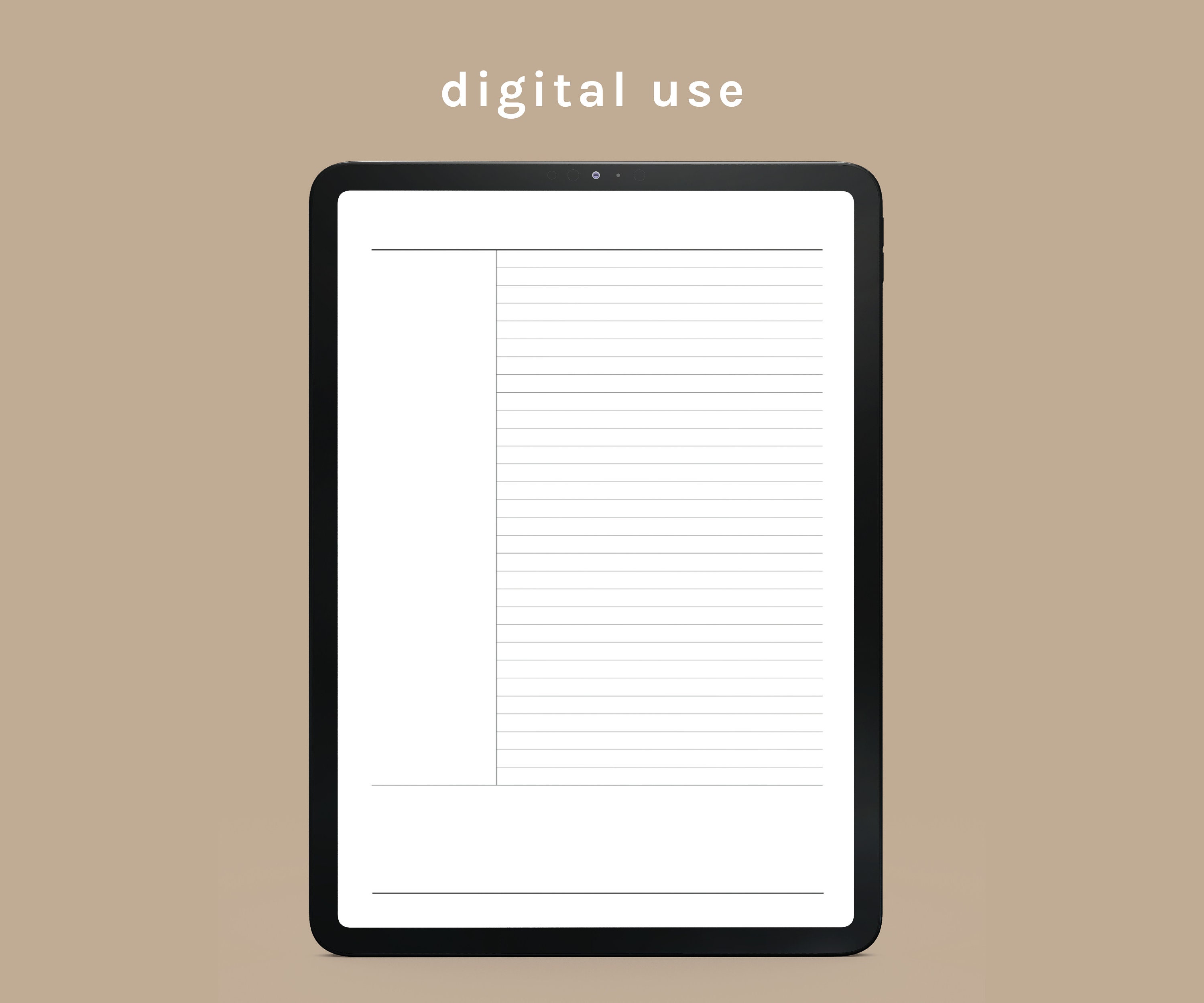 Printable Cornell Notes Paper, Lined Study Sheets, Minimalist Cornell ...