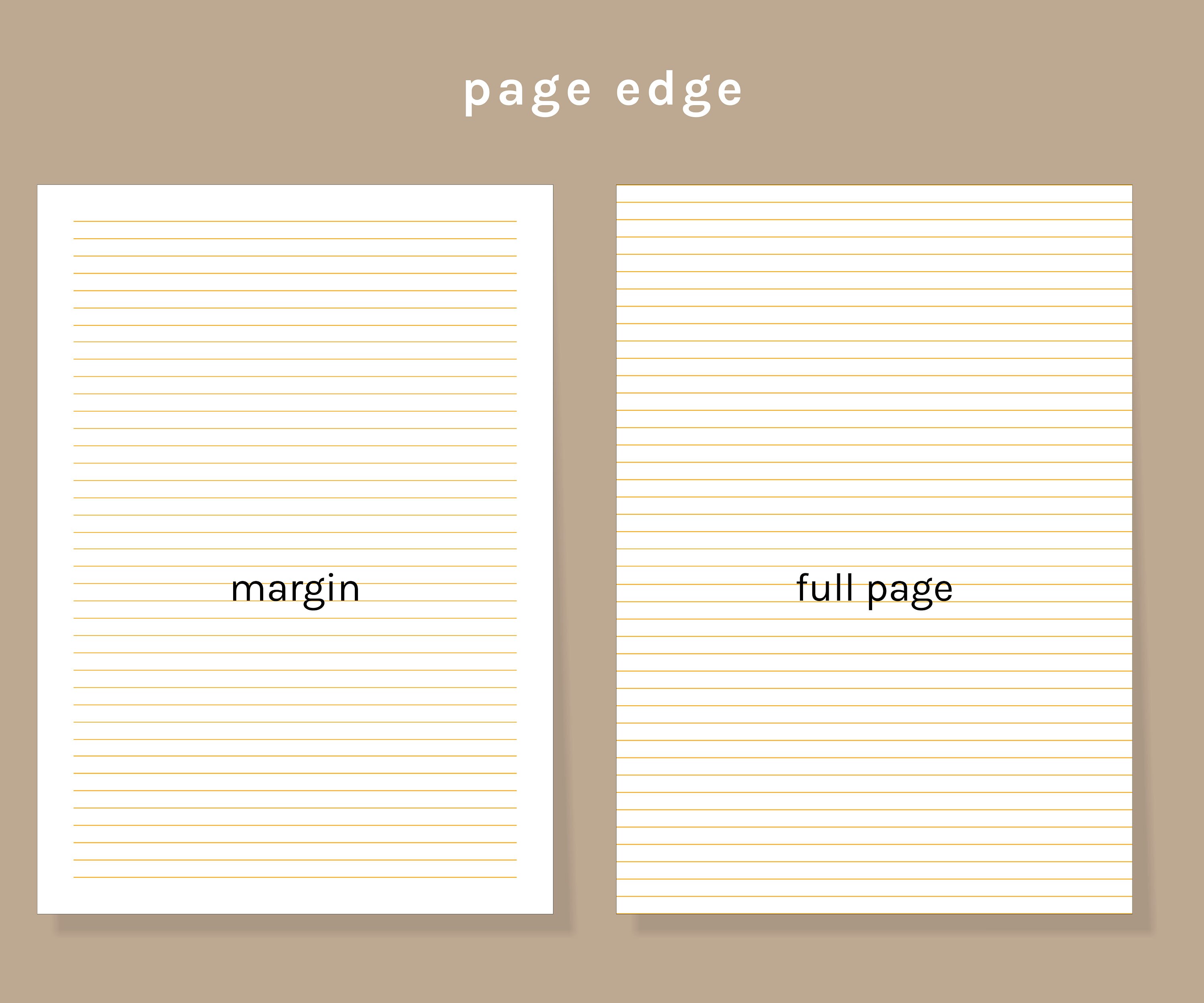 Printable Color Lined Paper, Lined Sheet, Digital Paper, Journal ...