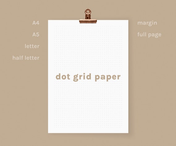Printable Dot Grid Paper Dot Sheet Printable Journal Pages - Etsy