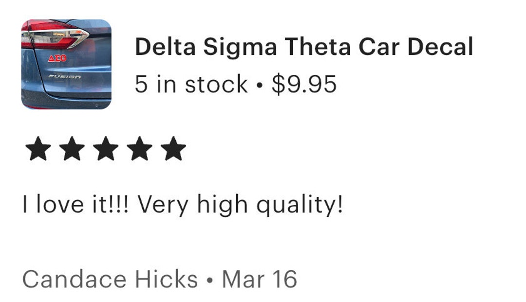 Delta Sigma Theta Car Decal - Etsy