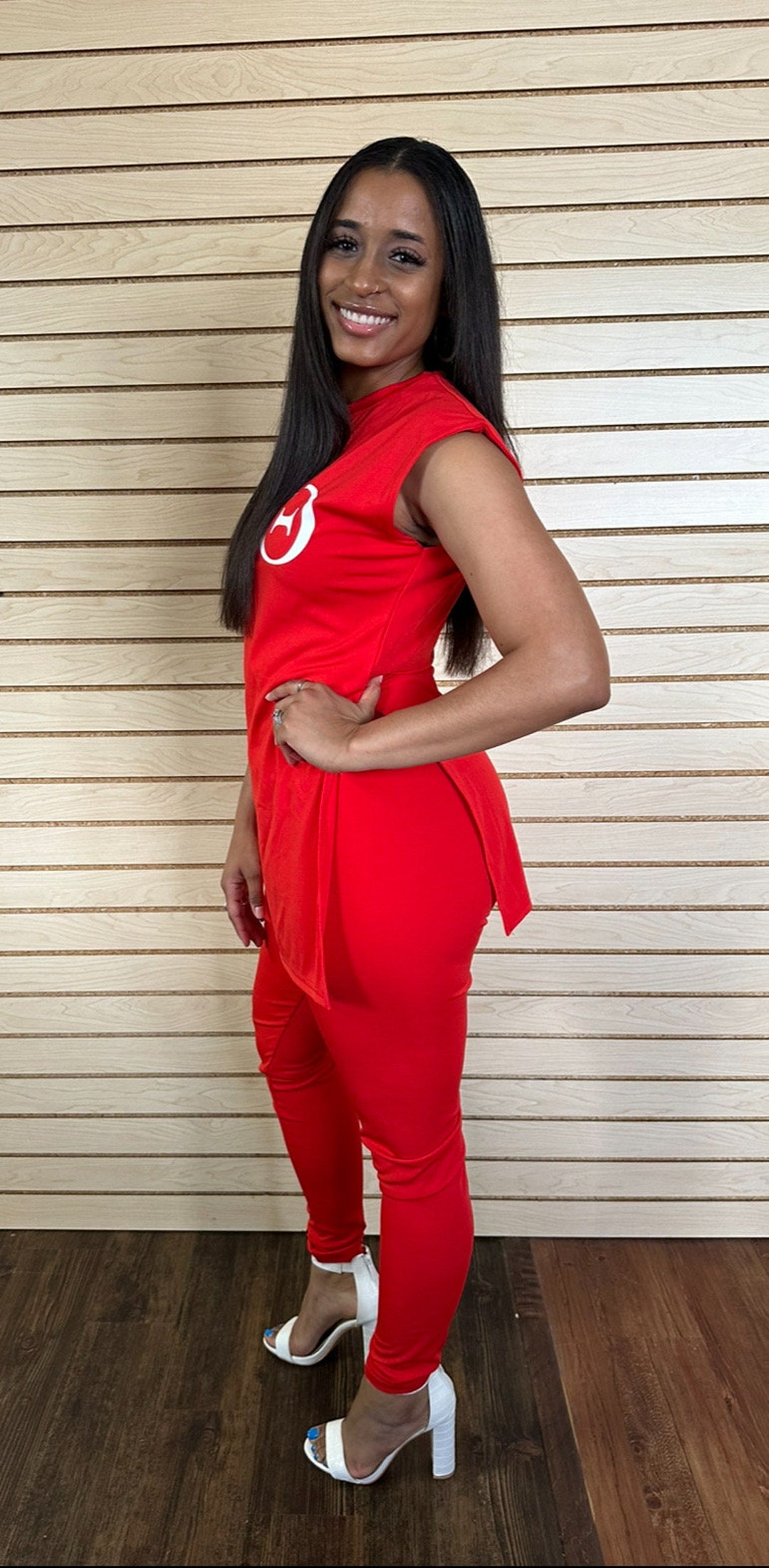 Delta Sigma Theta Fashion Sleeveless Casual Outfit Set includes Top ...