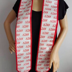Delta Sigma Theta Gradution Stole-silk. Perfect for Your Special ...