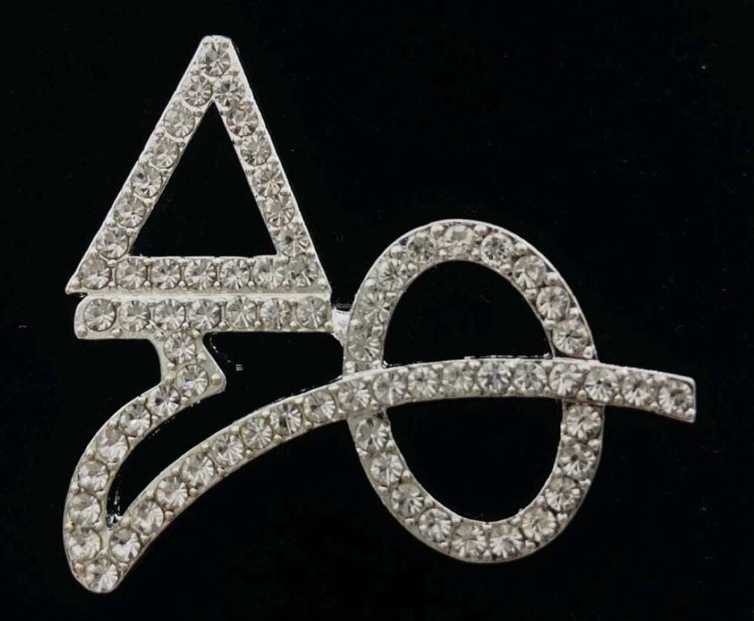 Delta Sigma Theta Rhinestone Lapel Brooch Pin - Etsy