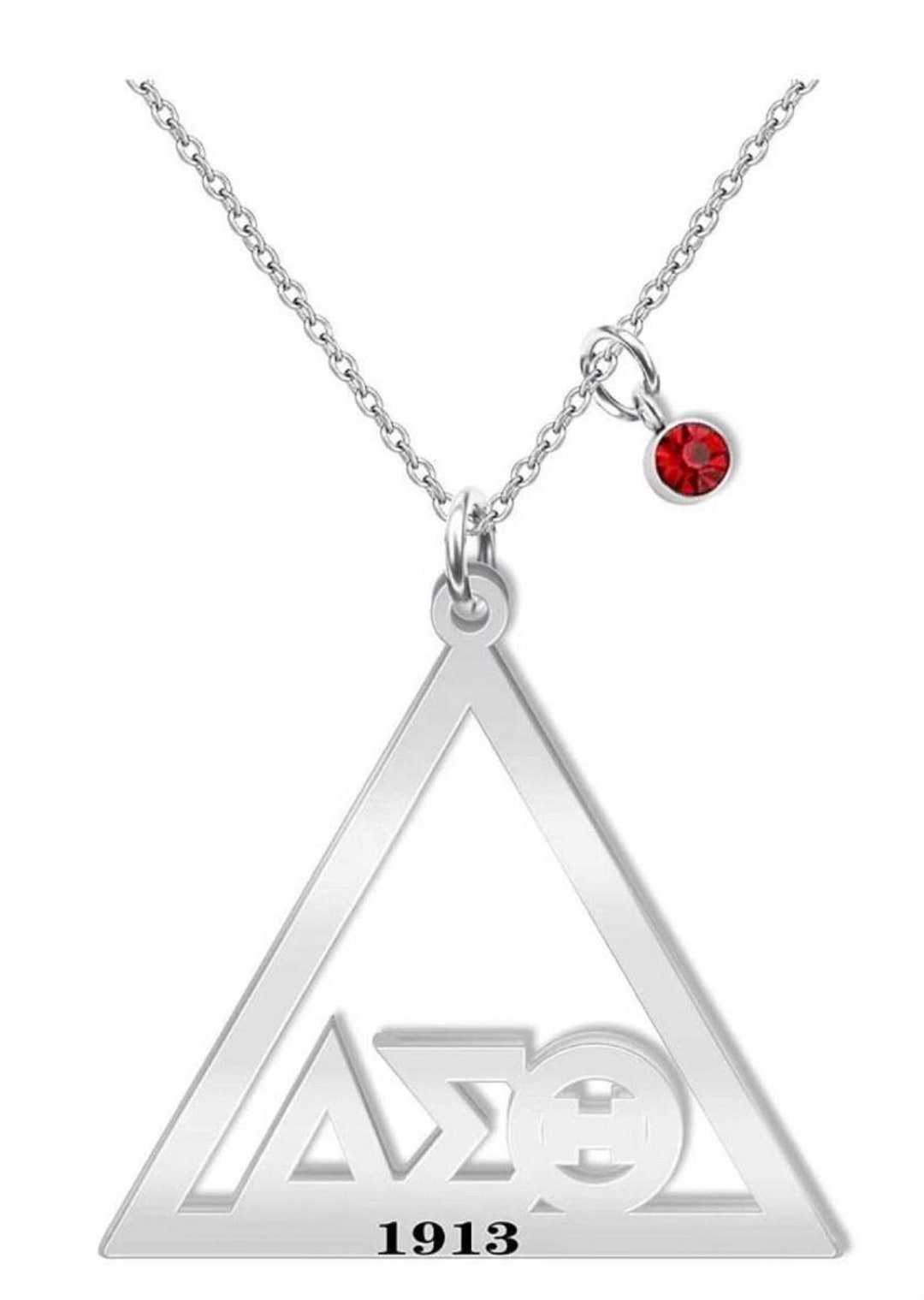 Delta Sigma Theta Silver Necklace Flash SALE - Etsy