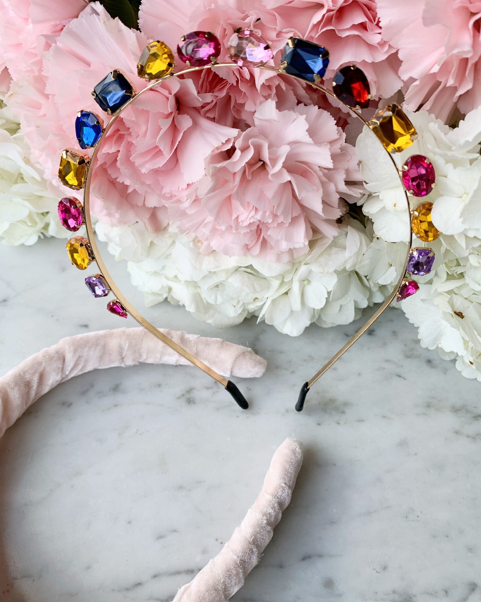 Rainbow Diamond Tiara Colorful Gemstone Tiara for women | Etsy