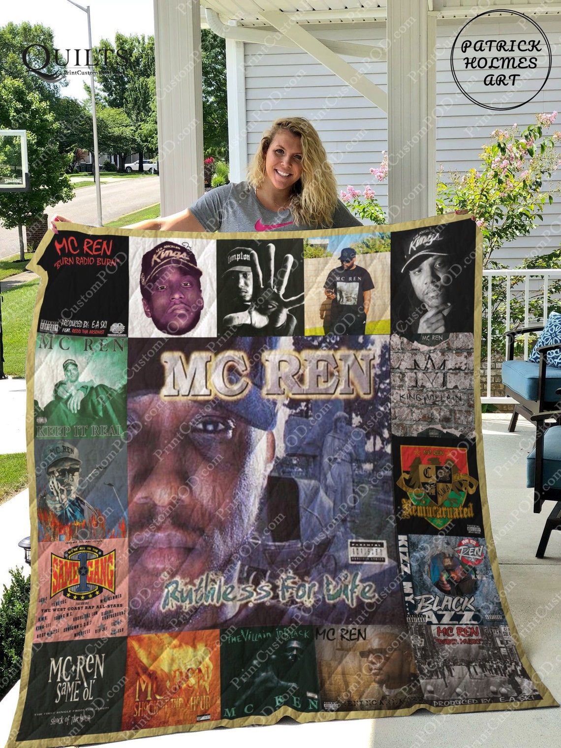 Mc Ren Rapper Albums Poster Cover Music Quilt Blanket Sofa | Etsy
