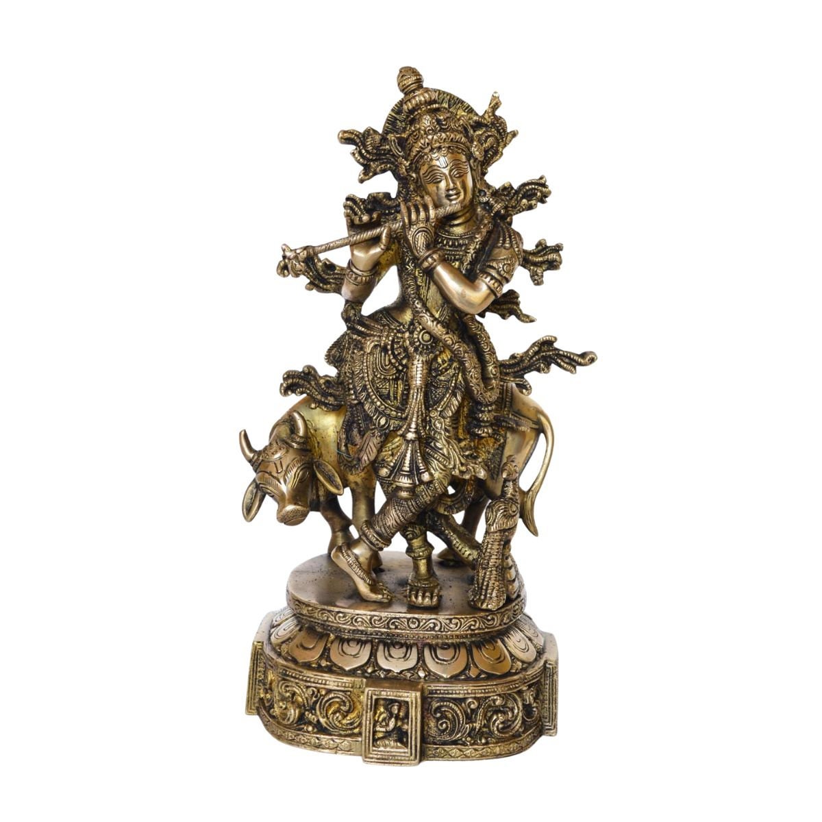 Brass Krishna, Metal Lord Krishna Idol - Etsy