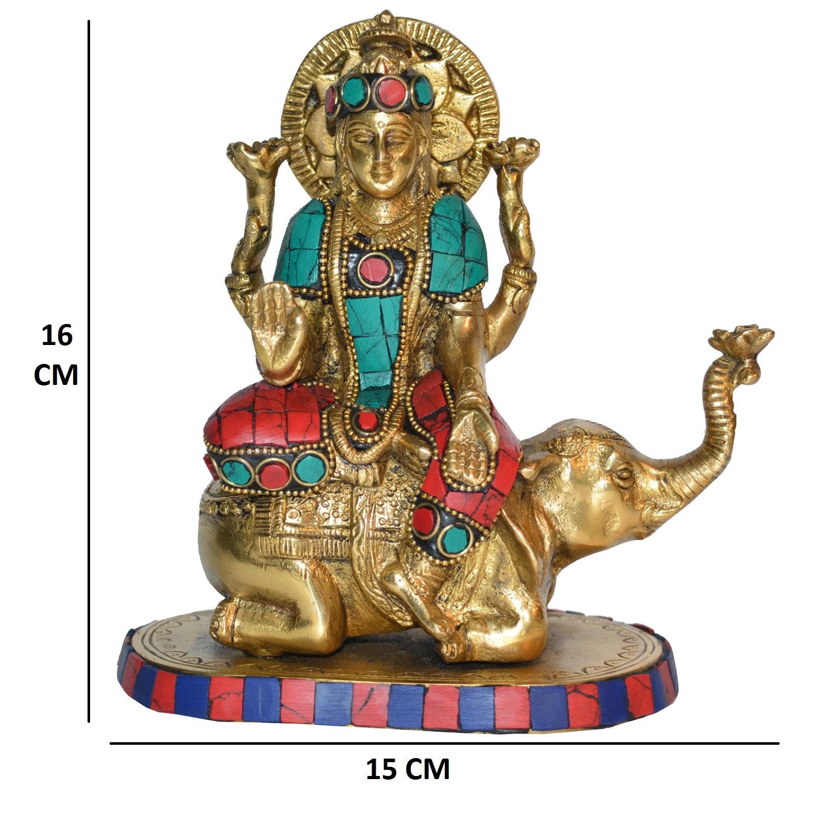 Brass Idol of Goddess Lakshmi Sitting on Elephant Gajalakshmi - Etsy