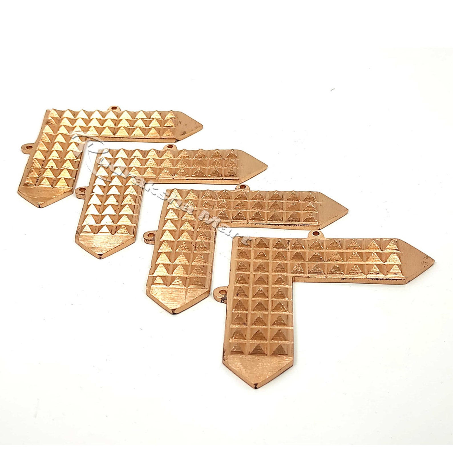 Copper Corner Pyramid Vastu Correction Set of 4 Pieces | Etsy