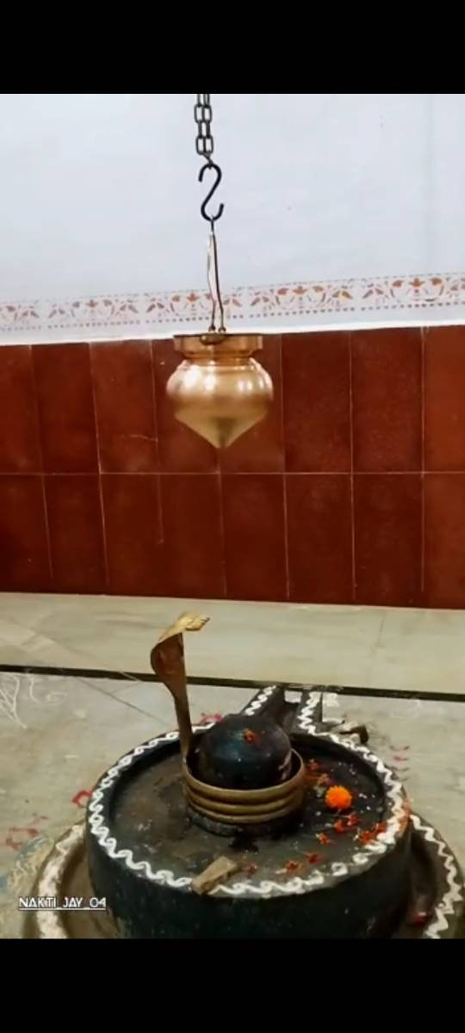 Pure Copper Shiv Jal Dhara Container, Shivling Abhishekam, Temple Home ...